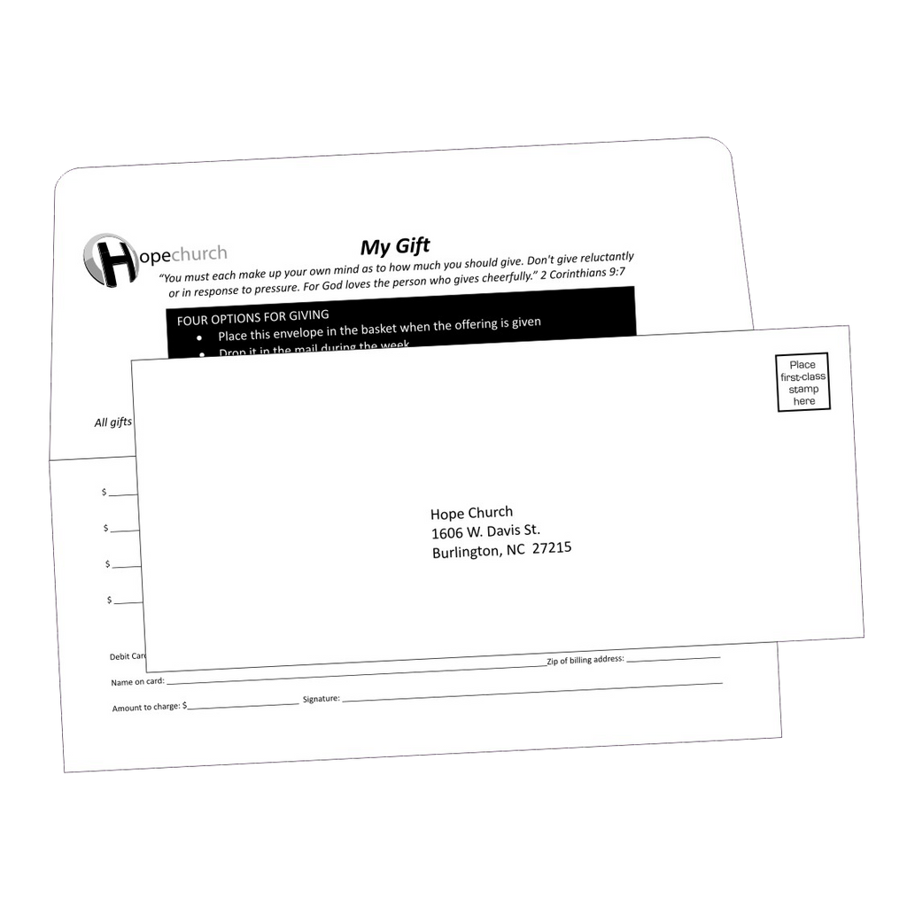 #9 Church Remittance Envelope – envelopes4churches.com